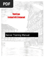 Server. Training Manual | PDF | Waiting Staff | Restaurants