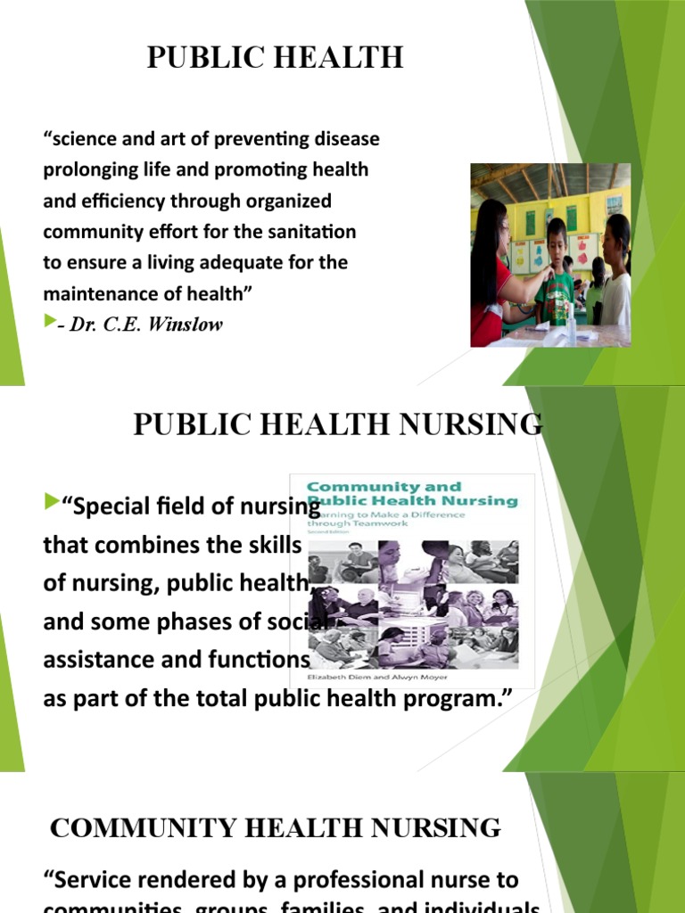 Public Health: - Dr. C.E. Winslow | Download Free PDF | Public Health ...