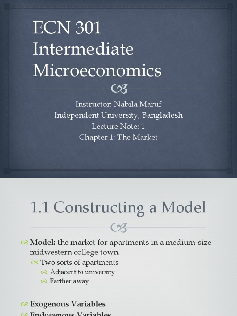 ECN 301 - Lecture 1 | PDF | Pareto Efficiency | Monopoly