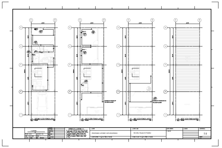 Roof Deck Power Layout 3Rd Floor Power Layout 2Nd Floor Power Layout ...