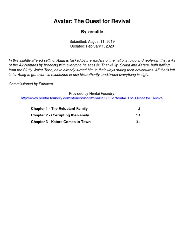 Zenalite-Avatar - The Quest For Revival | PDF