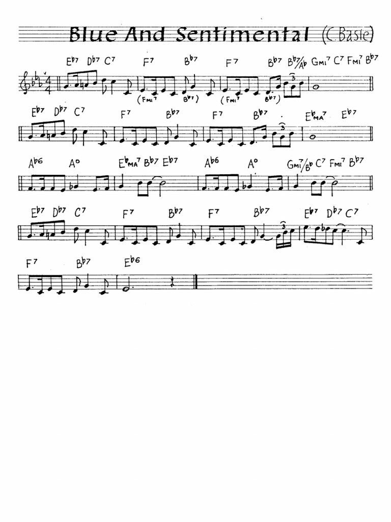 Blue and Sentimental | PDF