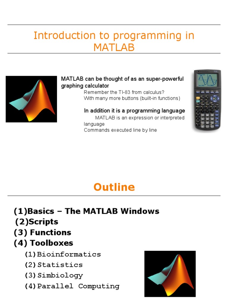 Matlab Background - Goins | PDF | Matlab | Control Flow
