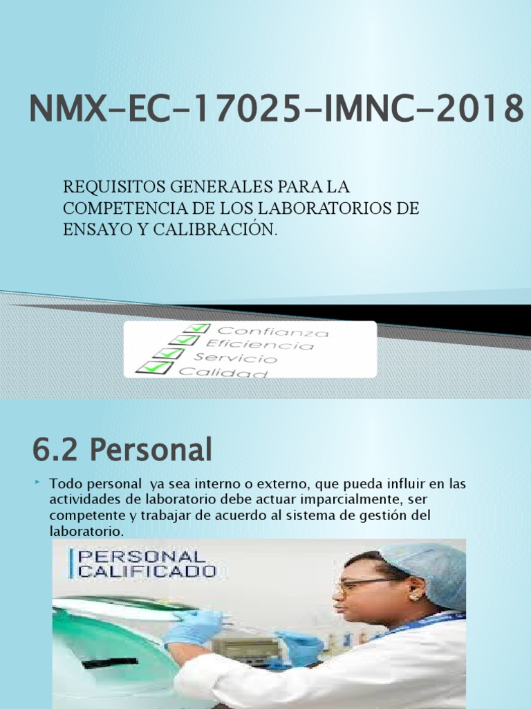 NMX Ec 17025 Imnc 2018 | PDF | Calibración | Laboratorios