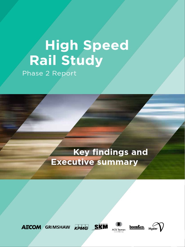 High Speed Rail Study: Key Findings and Executive Summary | PDF | High ...