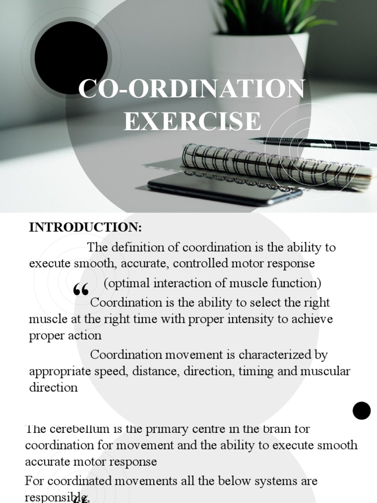 Co-Ordination Exercise | PDF | Cerebellum | Motor Coordination