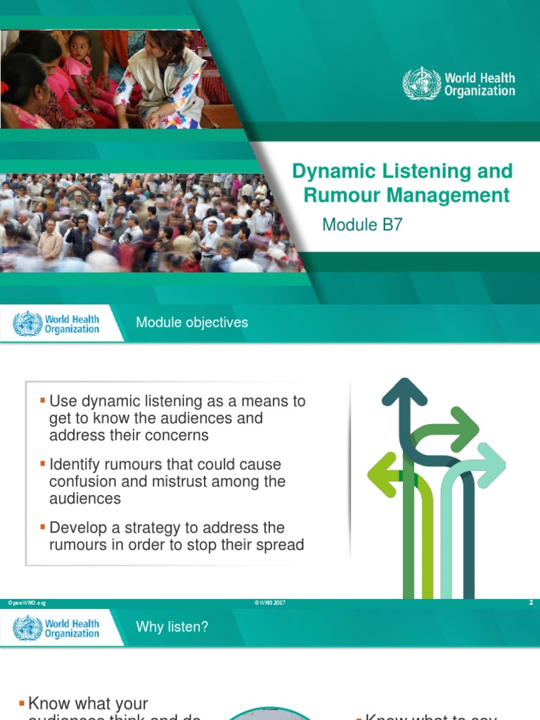 Module 1.4 Dynamic Listening and Rumour Management | PDF | Rumor | Mass ...
