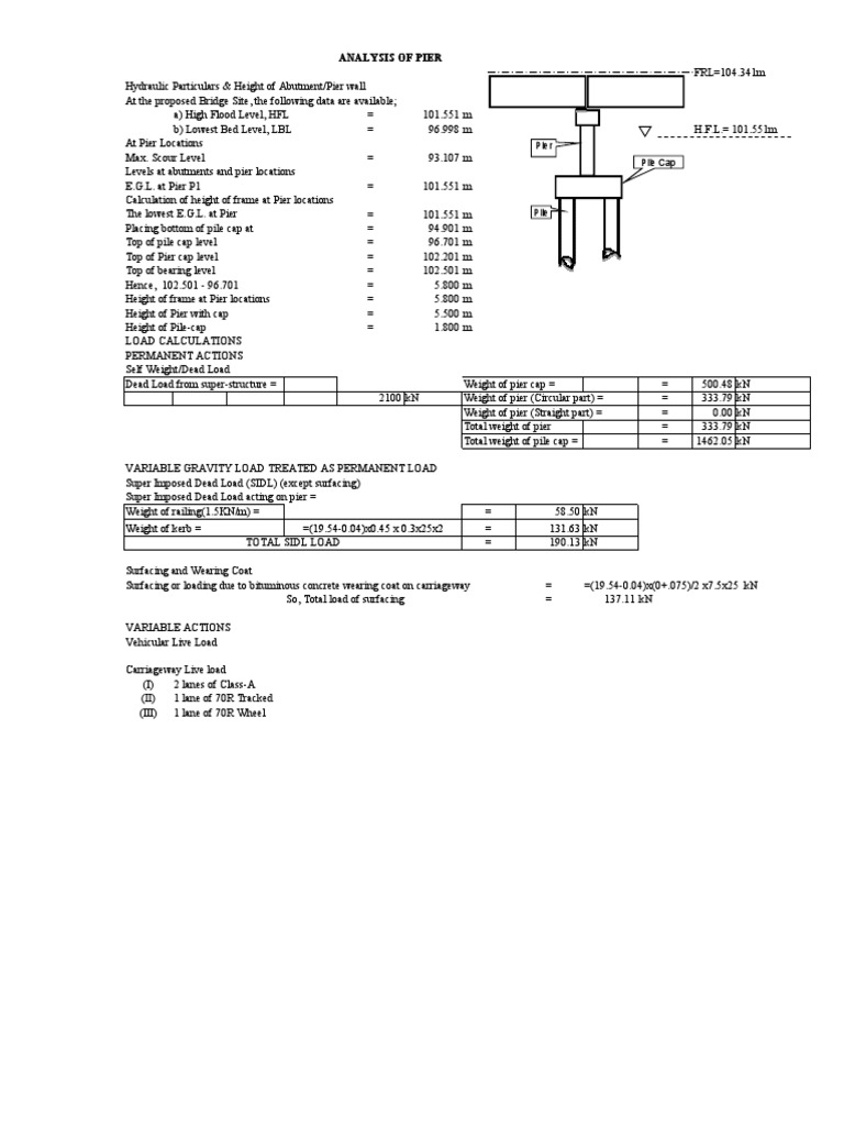 Pier Design | PDF | Deep Foundation | Force
