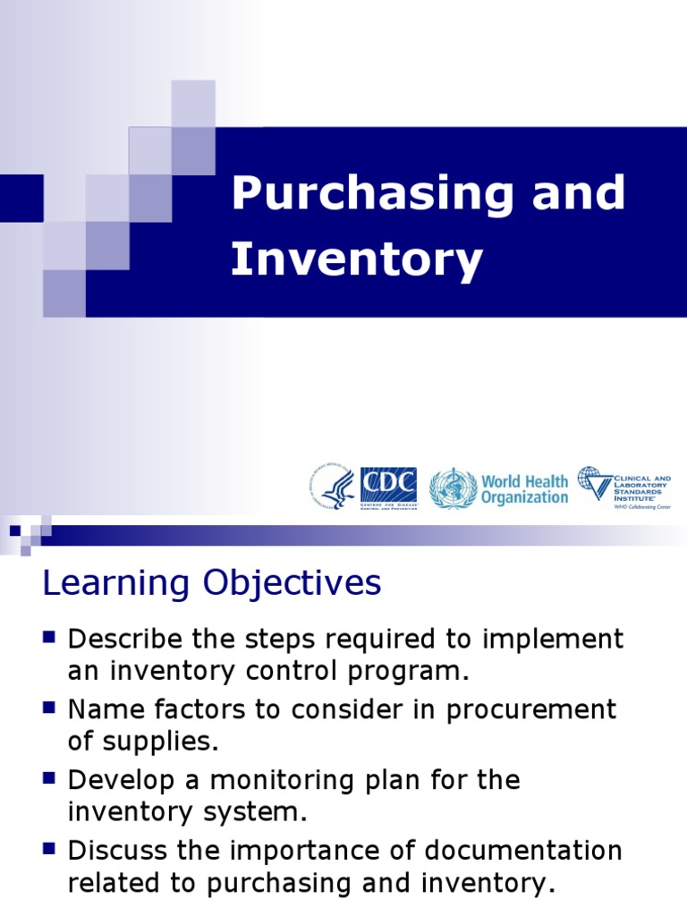 4 e Purchasing Inventory | PDF | Inventory | Supply Chain Management