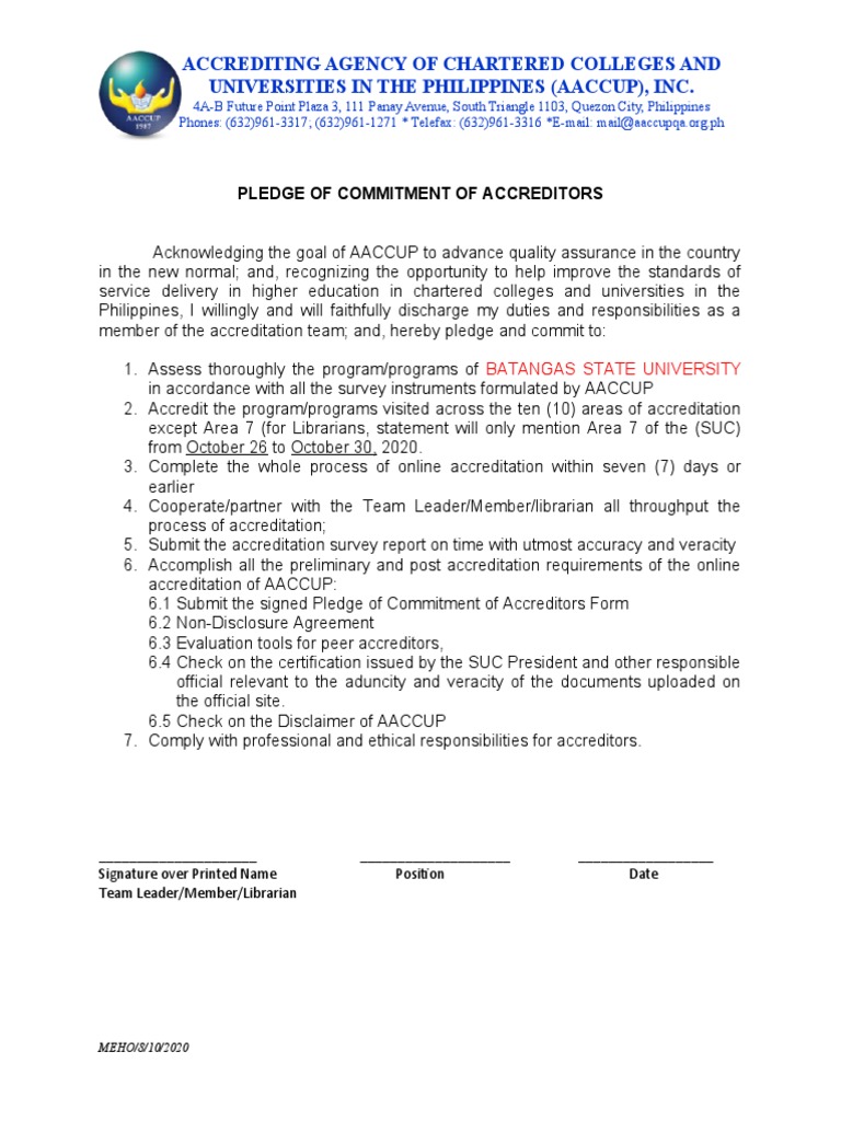 Accrediting Agency of Chartered Colleges and Universities in The ...