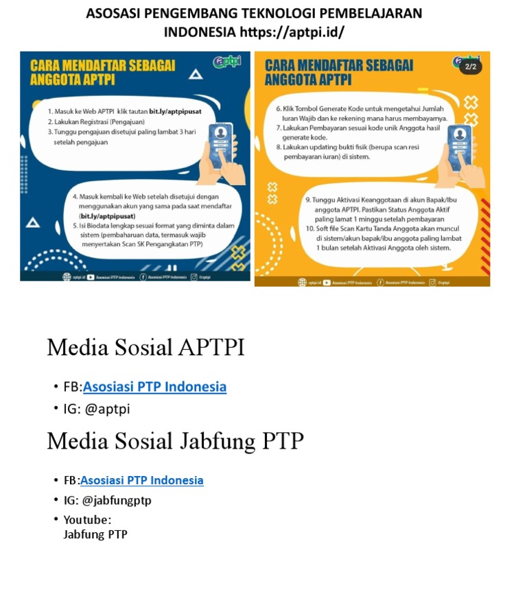 Cara Mendaftar Menjadi Anggota APTPI | PDF