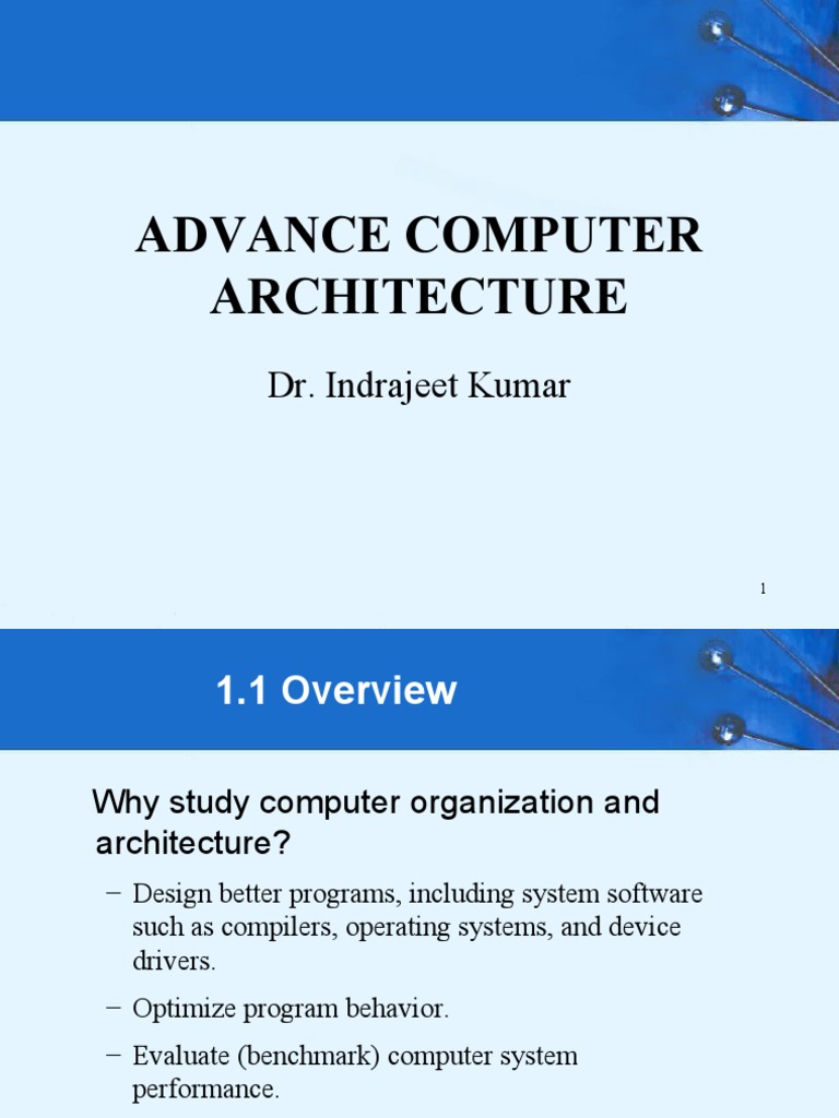 Advance Computer Architecture: Dr. Indrajeet Kumar | PDF | Random ...