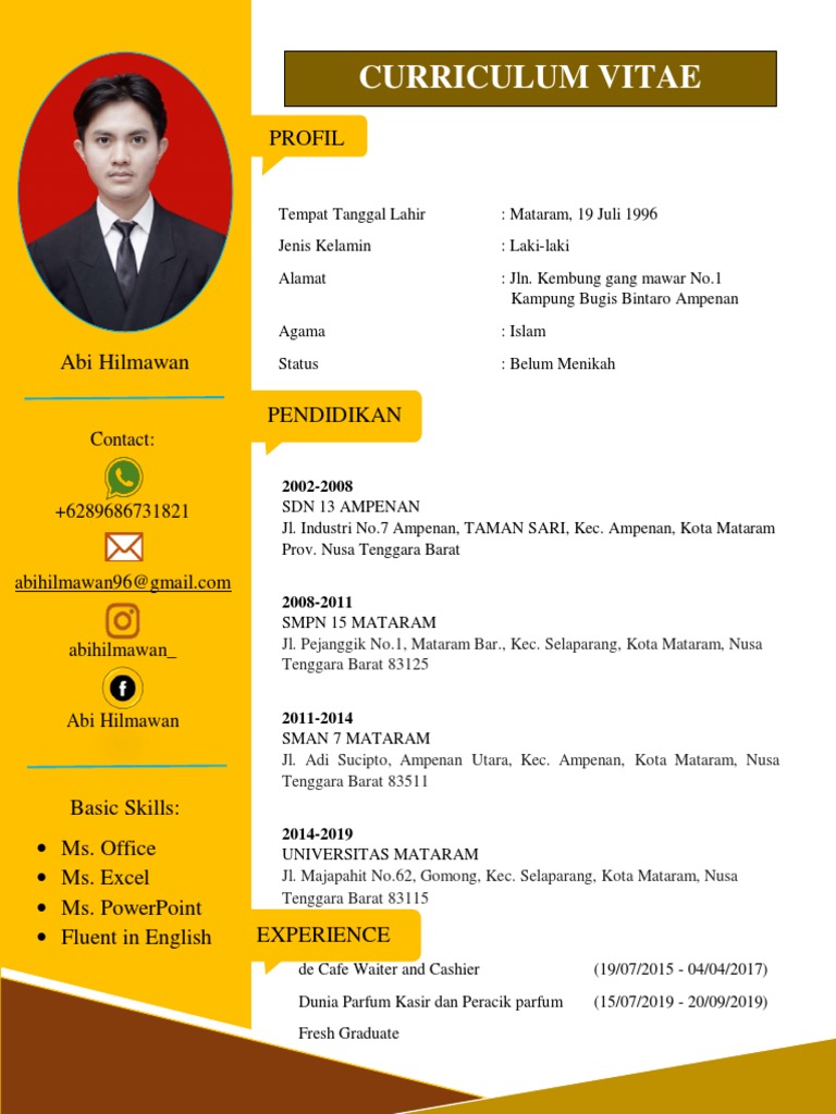 Cv-Abi Hilmawan | PDF