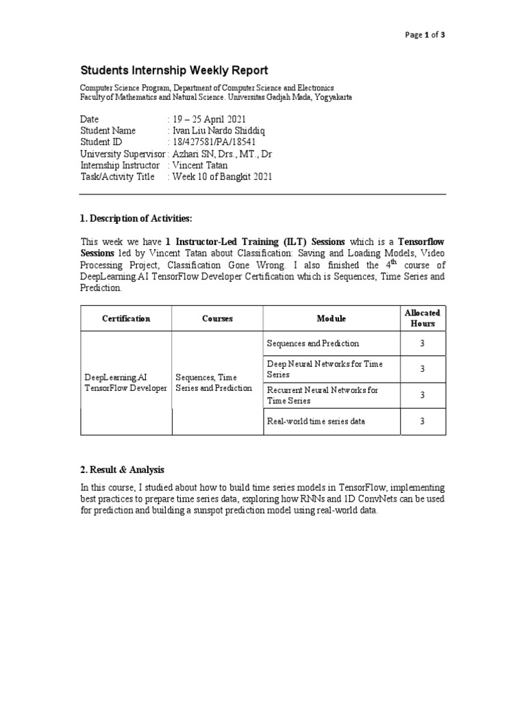 Bangkit Logbook Week 10 | PDF