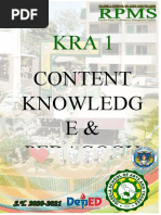 RPMS Portfolio Cover Nhoe | PDF | Learning | Curriculum