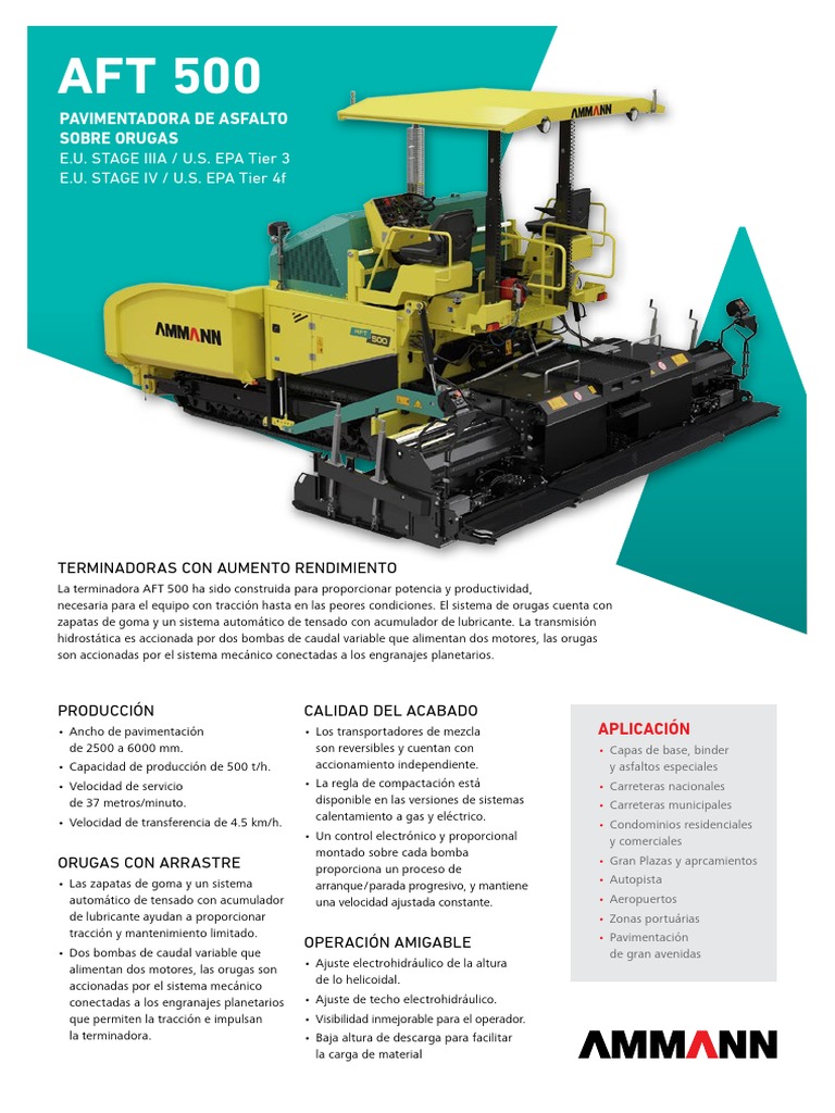 Ammann Aft 500 | PDF | Engranaje | Transmisión (Mecánica)