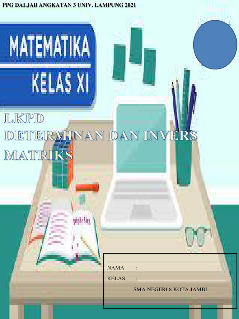 LKPD Determinan Matriks 2x2 | PDF