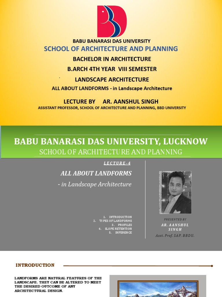 Landforms in Landscape Architecture | PDF | Mulch | Valley
