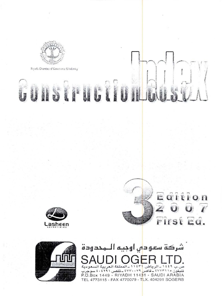 Construction Cost Index Saudi Oger Ksa | PDF