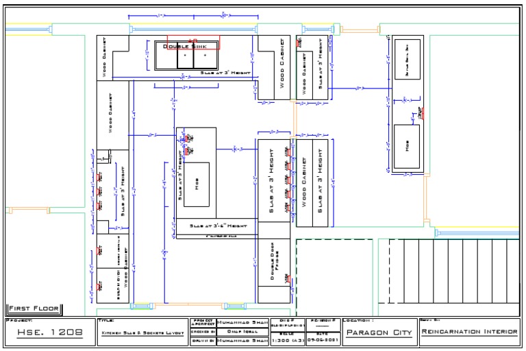 11-Kitchen Slab & Sockets | PDF | Architectural Design | Architecture