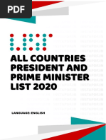 Current Heads of State 2025 List | PDF | Heads Of State | Government ...