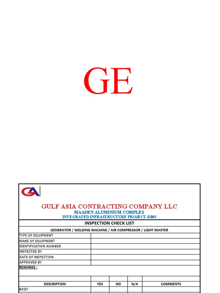 Tower Light Inspection Checklist | PDF | Electrical Connector | Equipment