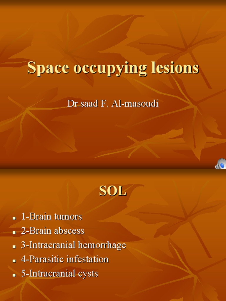 5 - Space Occupying Lesions | PDF | Brain Tumor | Neurology