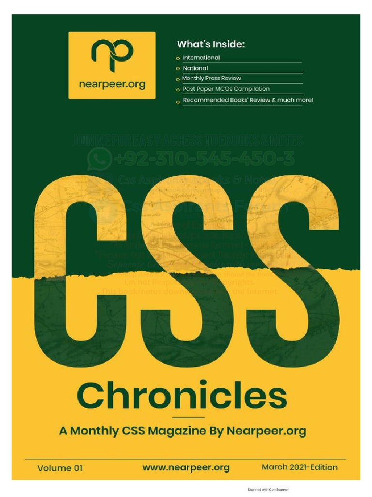 Css Chronicles March Pdf 