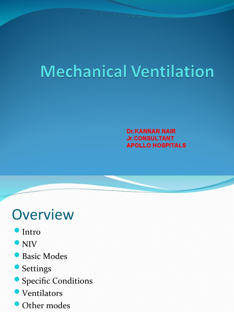 Dr. Kannan Nair's Guide to Non-Invasive Ventilation Settings and Modes ...