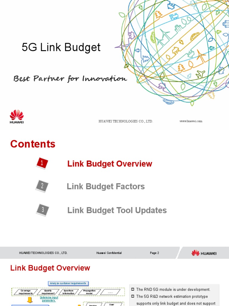 5G Link Budget Main Slides (5G RAN2.0) | PDF | Decibel | Radio Propagation