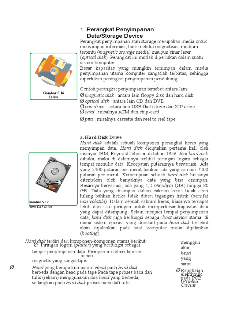 Media Penyimpanan Data | PDF