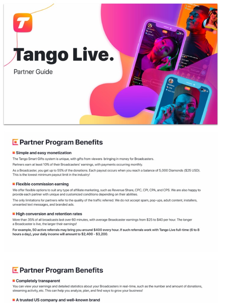 Tango Live Partner Program | PDF