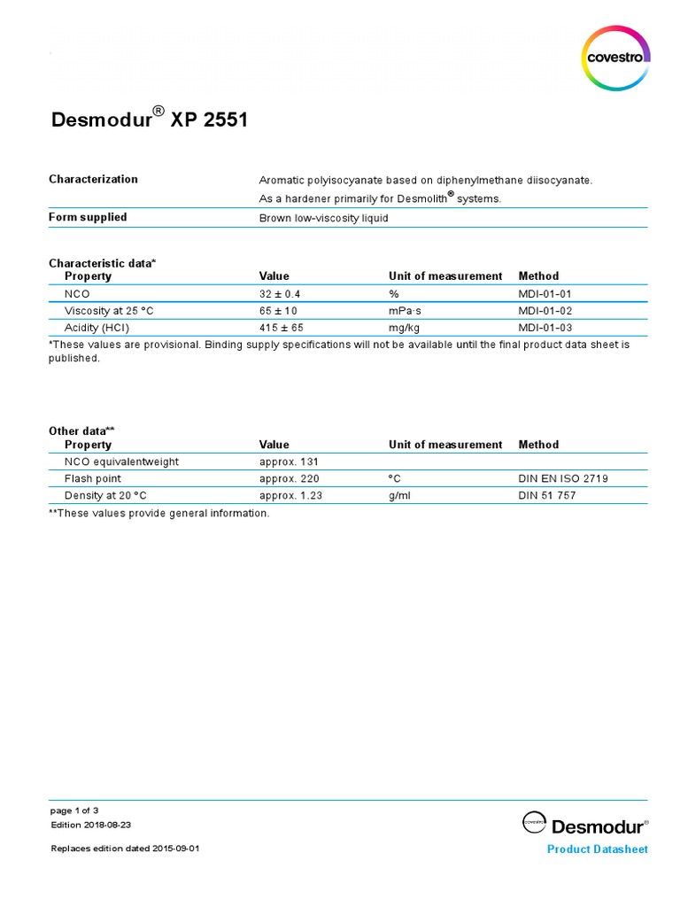 Desmodur XP 2551 - en - 06245374 00000740 00043297 | PDF ...