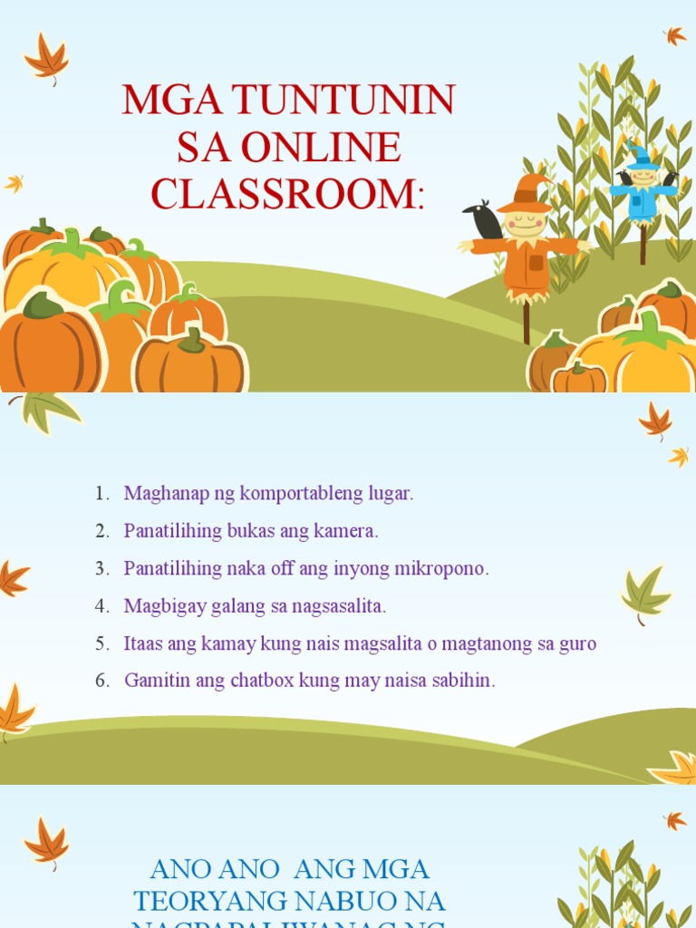 Mga Tuntunin Sa Online Classroom | PDF