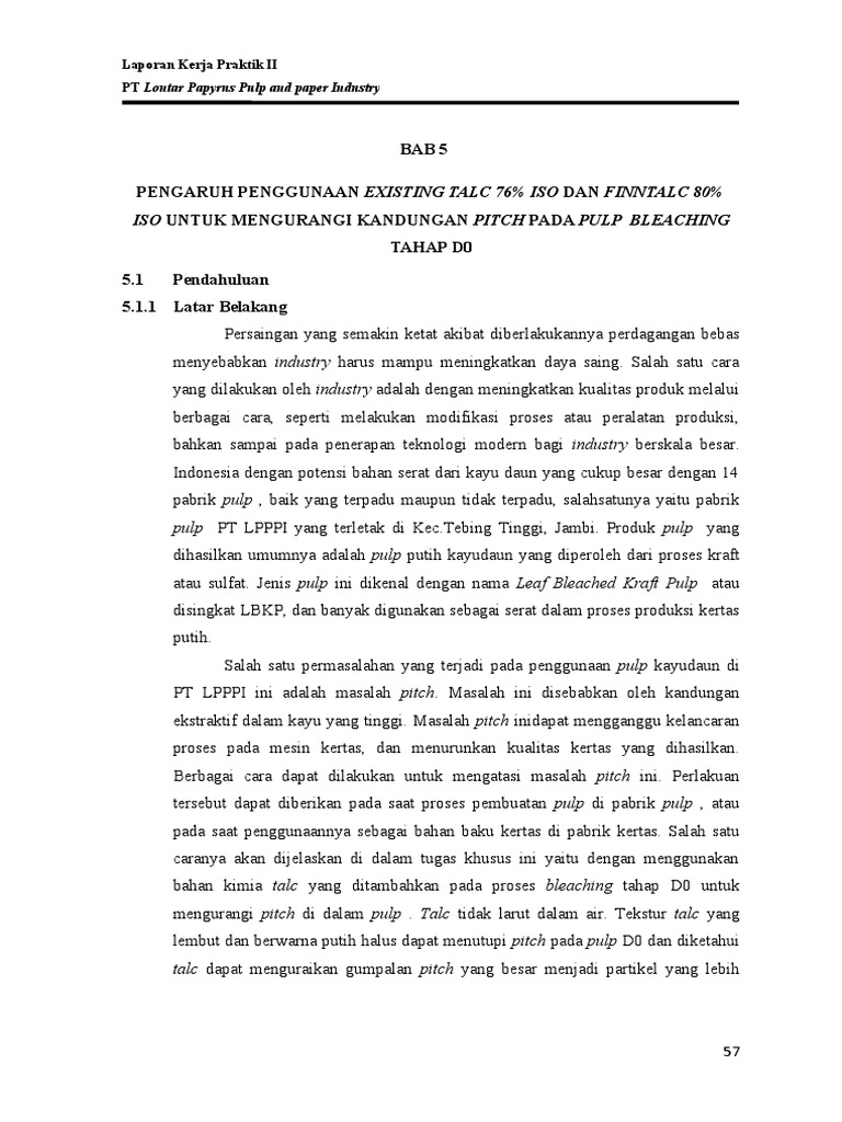 Laporan KP2 LINDA BAB 5-6 FIX | PDF