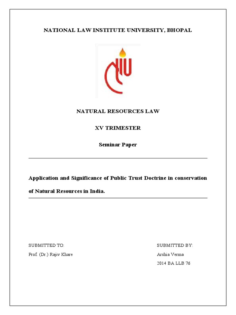 Natural Resources Law | PDF | Environmental Law | Sustainability