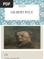 Gilbert Ryle's Definition of 'The Self' | PDF