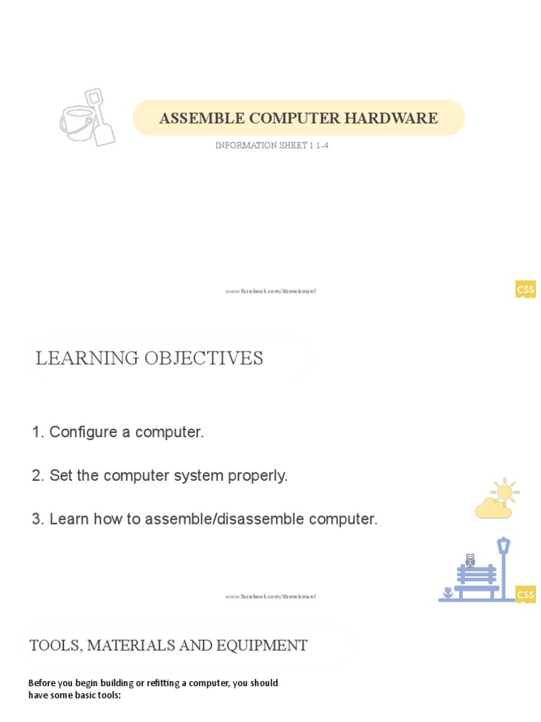 1.1-4 Assemble Computer Hardware | PDF | Electrical Connector | Usb