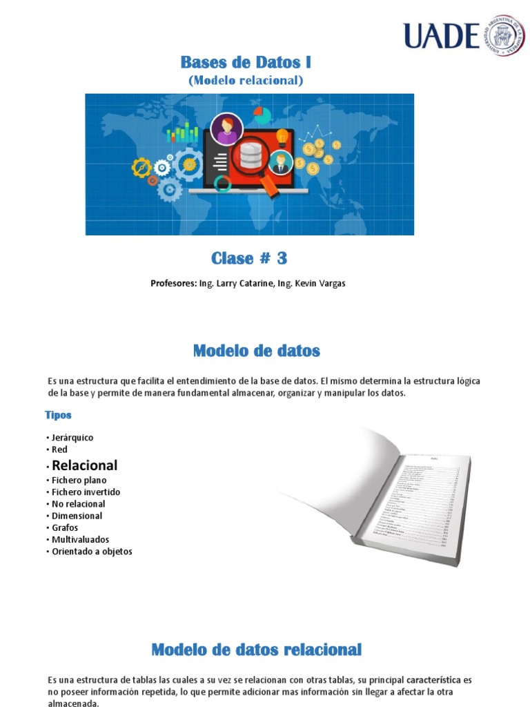 Base de Datos I Clase 03 | PDF | Base de datos relacional | Modelo ...