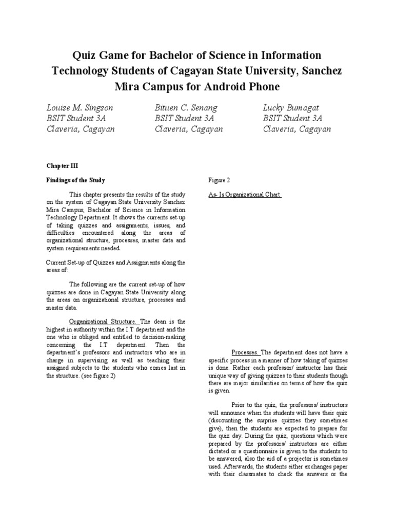 Chapter 3 Part 1 | PDF | Quiz | Further Education