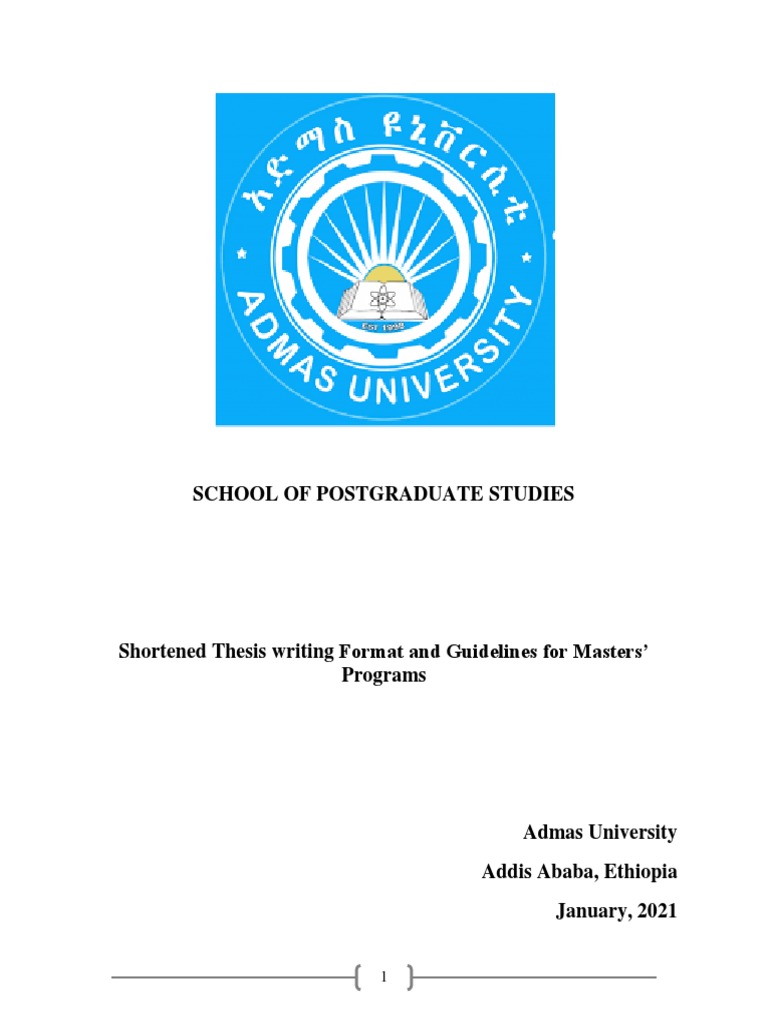 Thesis Writing Guidelines for Masters | PDF | Thesis | Master's Degree