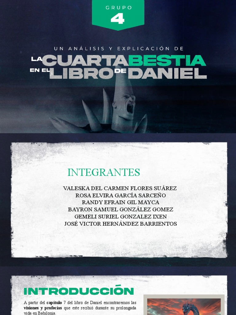 La Cuarta Bestia - Daniel 4 | PDF | antecristo | Religión y creencia