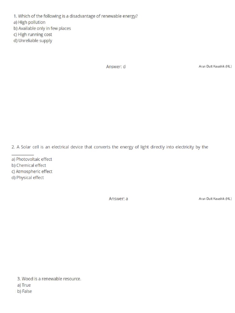 1 Sep 2020 Renewable Energy Resources | PDF | Solar Energy | Physical ...