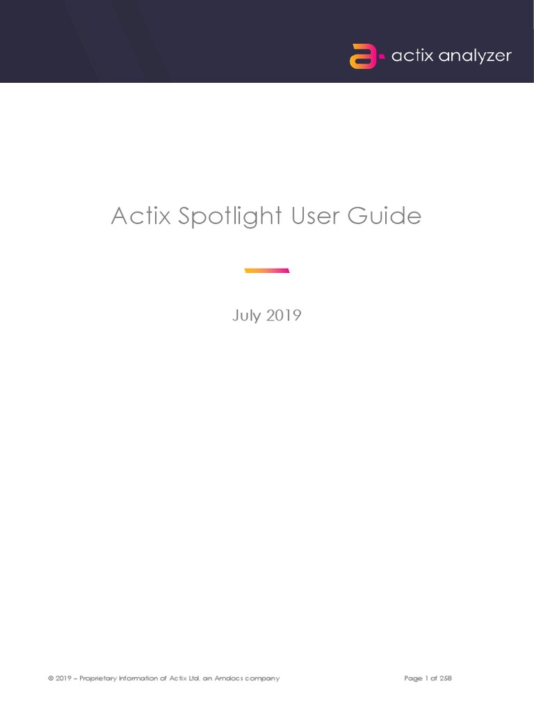 Actix Spotlight Desktop User Guide | PDF | High Speed Packet Access | Lte (Telecommunication)