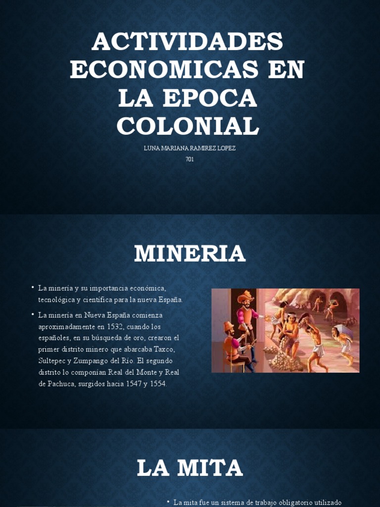 Actividades Economicas en La Epoca Colonial | PDF | Comercio | Esclavitud