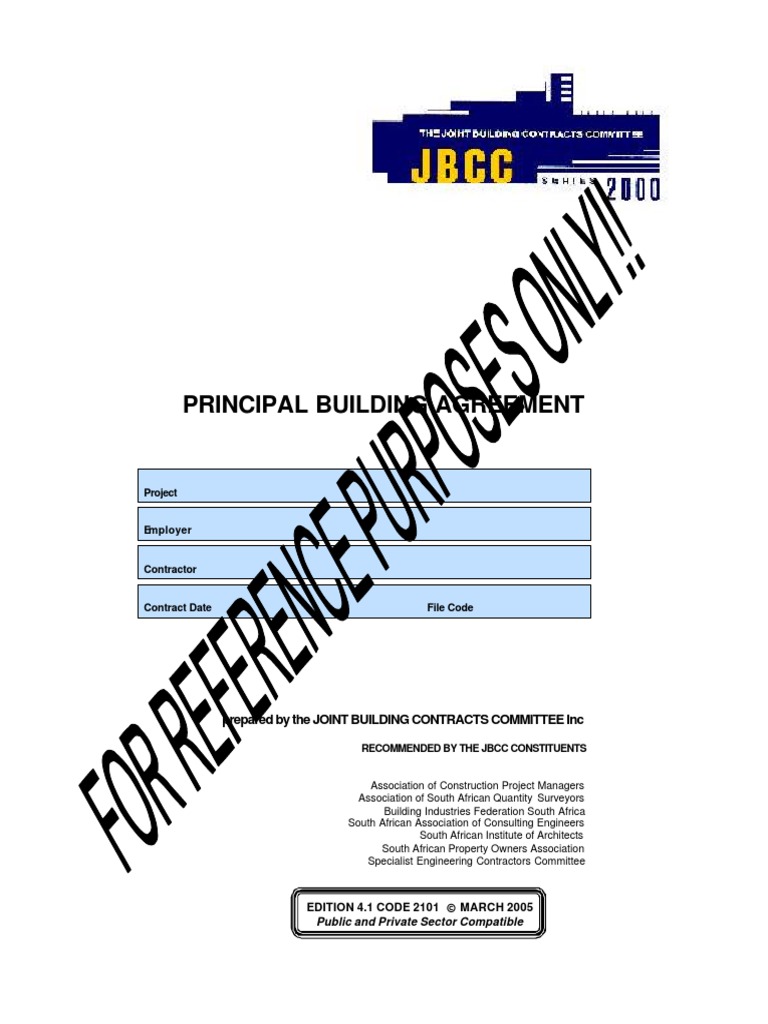 Principal Building Agreement - MCH 2005 | Download Free PDF | Guarantee ...