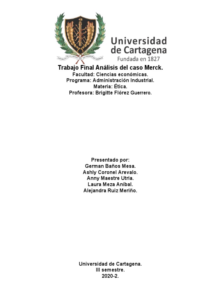 Trabajo Final Caso Merck | PDF