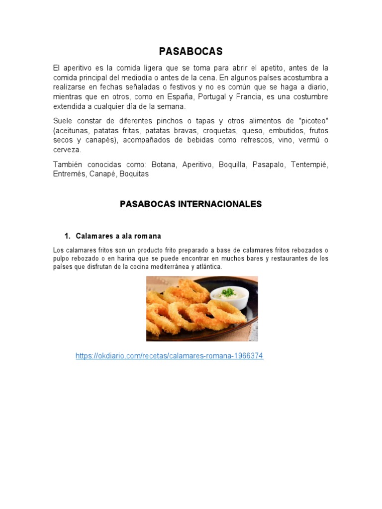 Pasabocas Típicos de Colombia | PDF | Cocina latinoamericana | Cocina ...