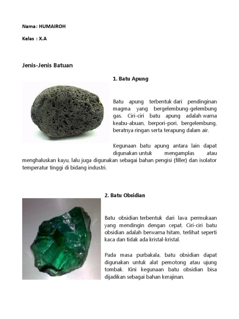 Jenis-Jenis Batuan | PDF