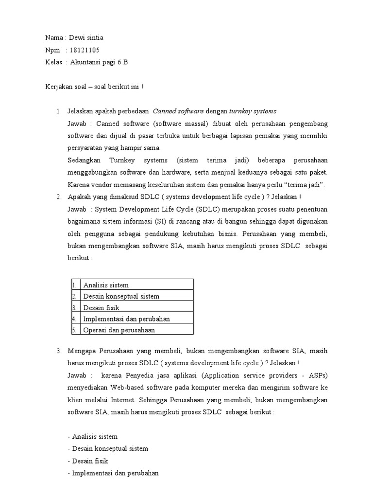 Tugas SIA Pertemuan 11 | PDF